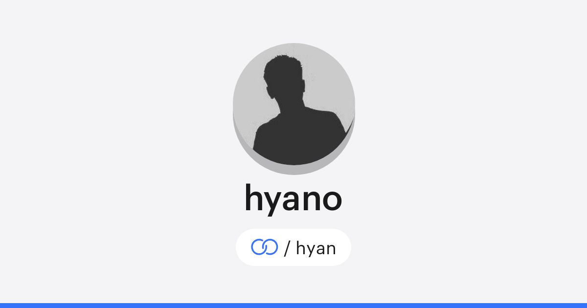 hyano (/hyan) · solo.to
