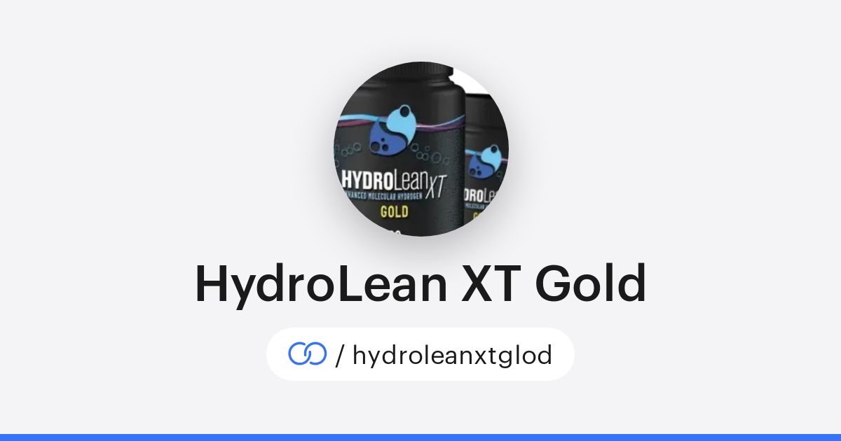 HydroLean XT Gold (/hydroleanxtglod) · solo.to