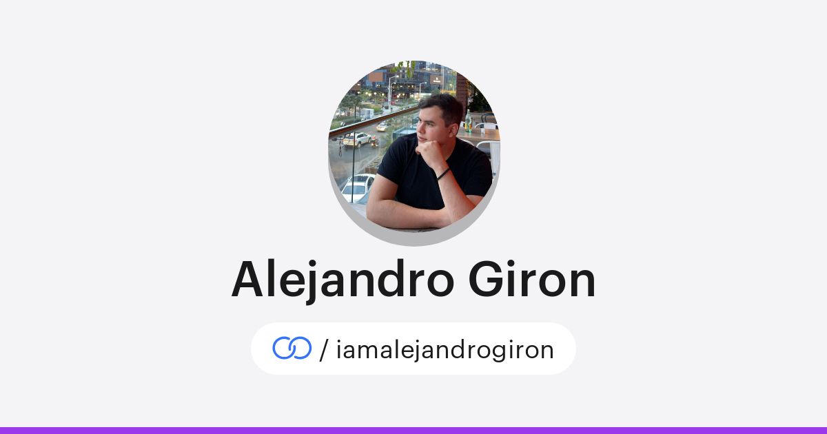 Alejandro Giron (/iamalejandrogiron) · solo.to