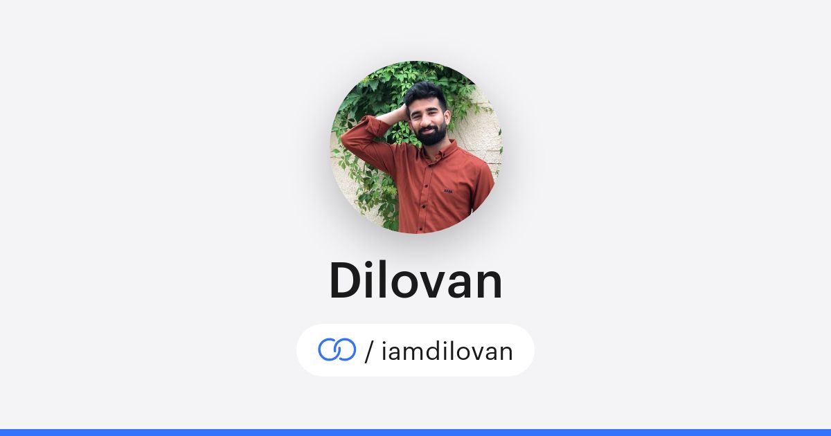 Dilovan (/iamdilovan) · solo.to