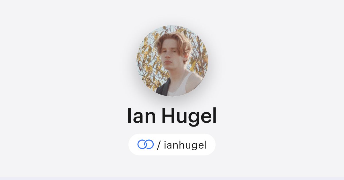 Ian Hugel (/ianhugel) · solo.to
