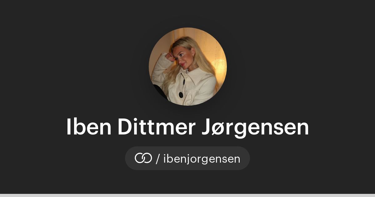Iben Dittmer Jørgensen (/ibenjorgensen) · solo.to