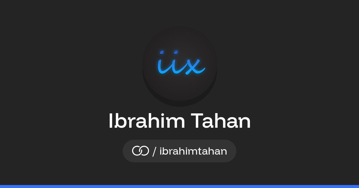 Ibrahim Tahan (/ibrahimtahan) · solo.to