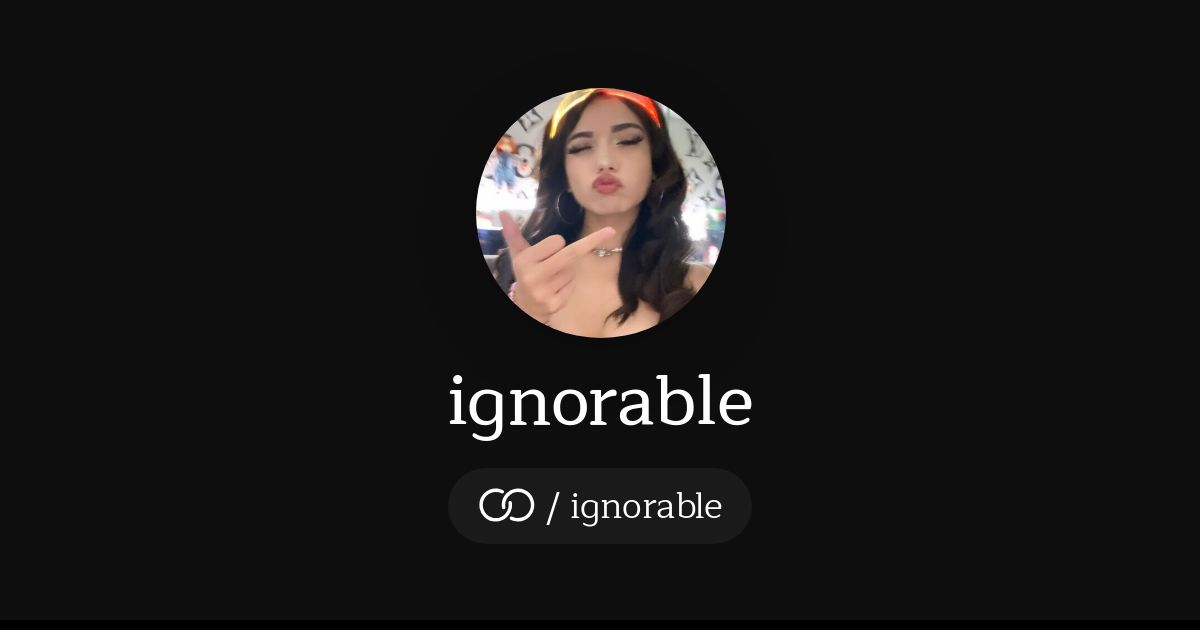 /ignorable · solo.to