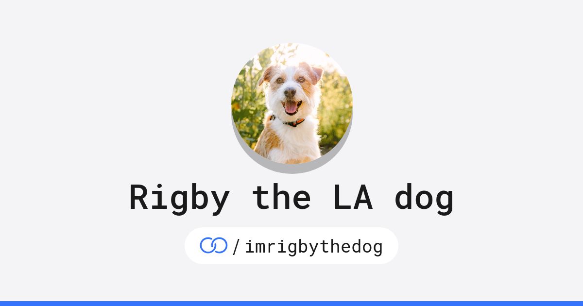 Rigby the LA dog (/imrigbythedog) · solo.to