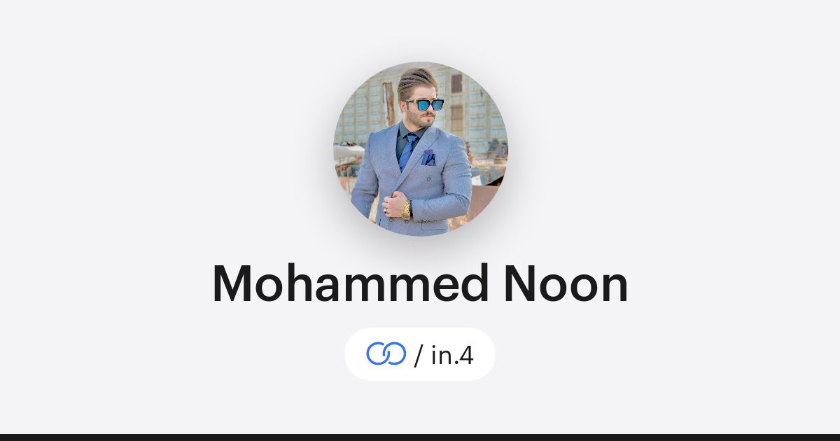 Mohammed Noon (/in.4) · solo.to