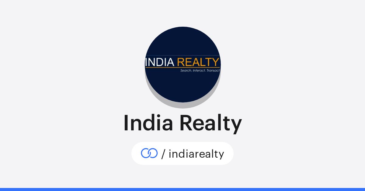India Realty (/indiarealty) · solo.to