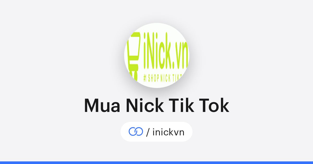 Mua Nick Tik Tok (/inickvn) · solo.to