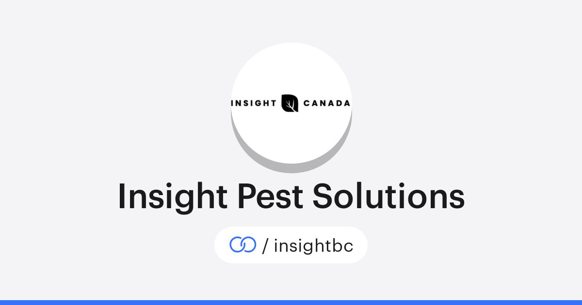 Insight Pest Solutions (/insightbc) · solo.to