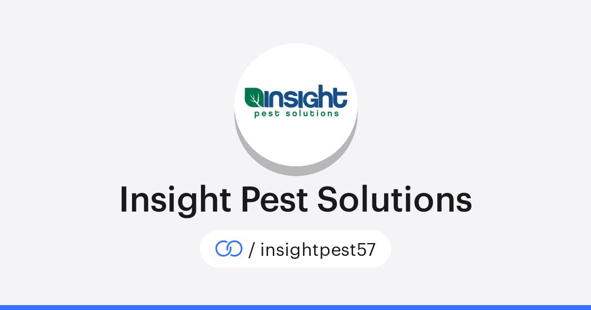 Insight Pest Solutions (/insightpest57) · solo.to