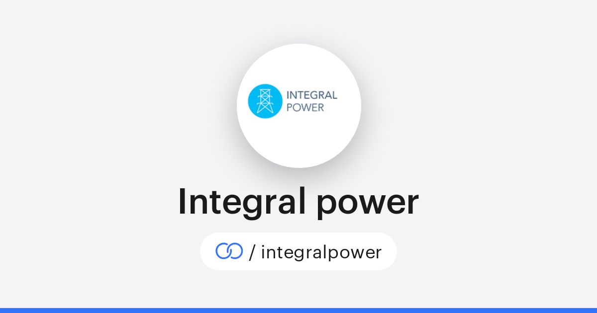 Integral power (/integralpower) · solo.to