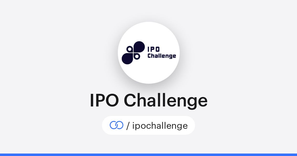 IPO Challenge (/ipochallenge) · solo.to