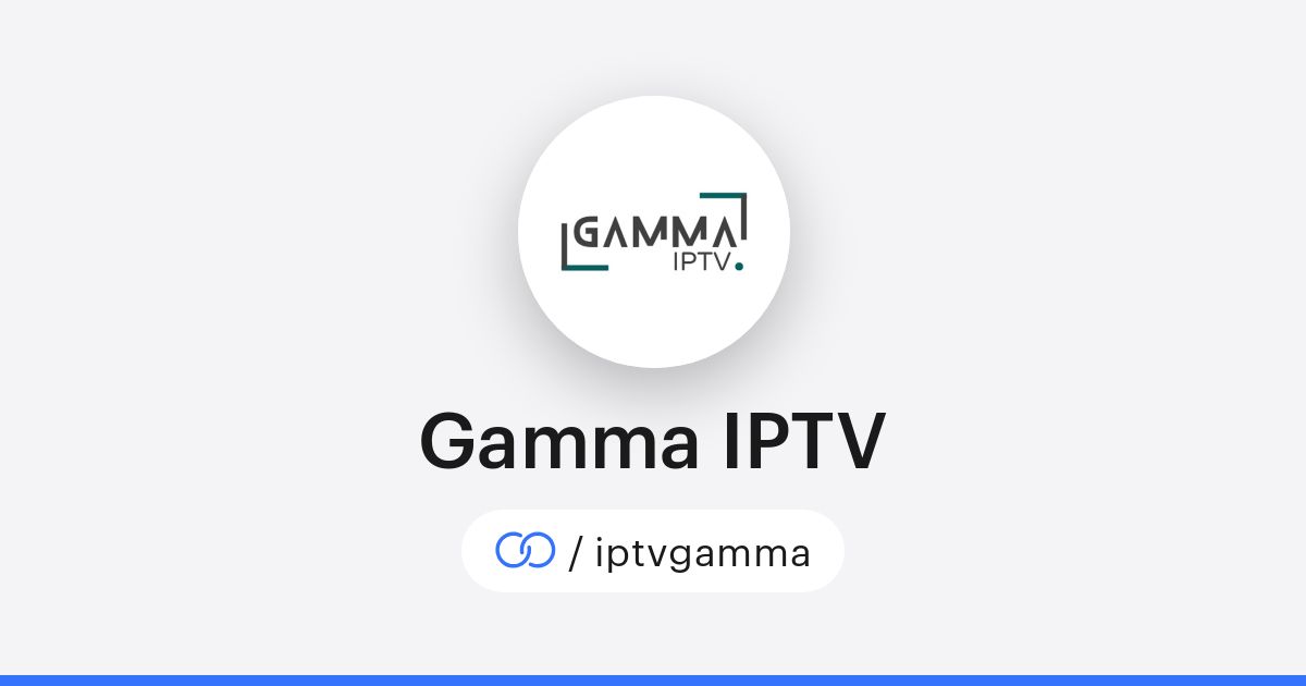 Gamma IPTV (/iptvgamma) · solo.to