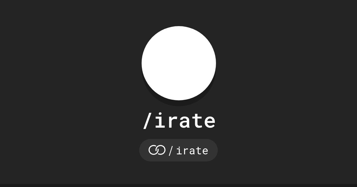 /irate · solo.to