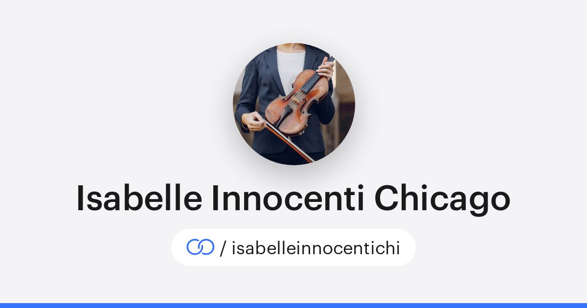 Isabelle Innocenti Chicago (/isabelleinnocentichi) · solo.to