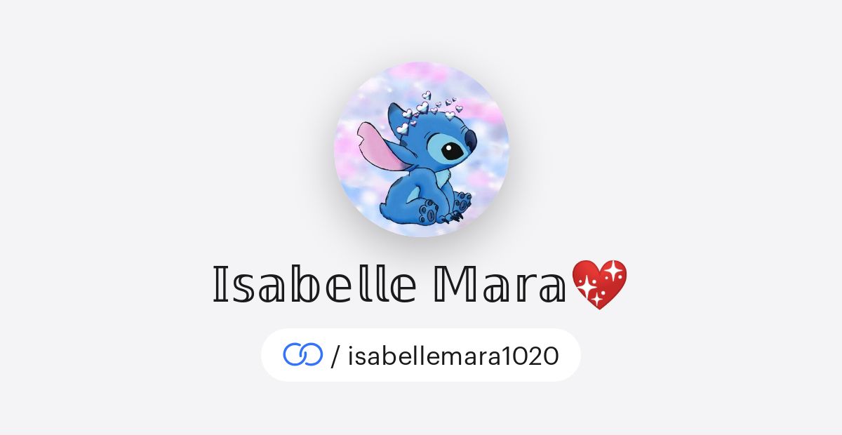 𝕀𝕤𝕒𝕓𝕖𝕝𝕝𝕖 𝕄𝕒𝕣𝕒💖 (/isabellemara1020) · solo.to