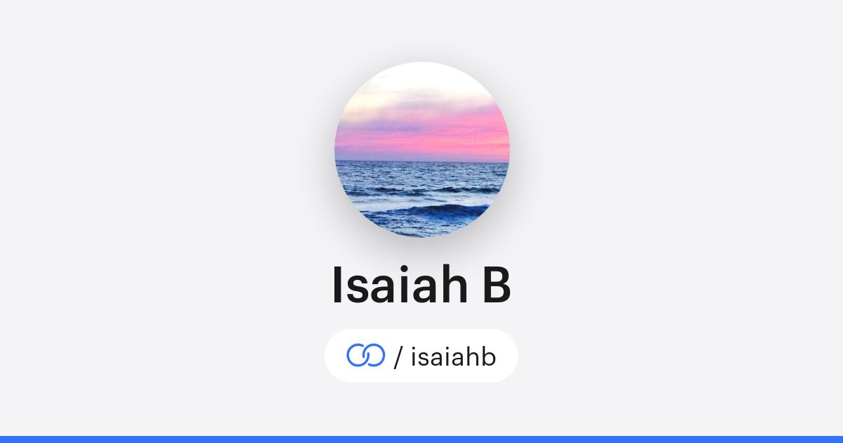 Isaiah B (/isaiahb) · solo.to