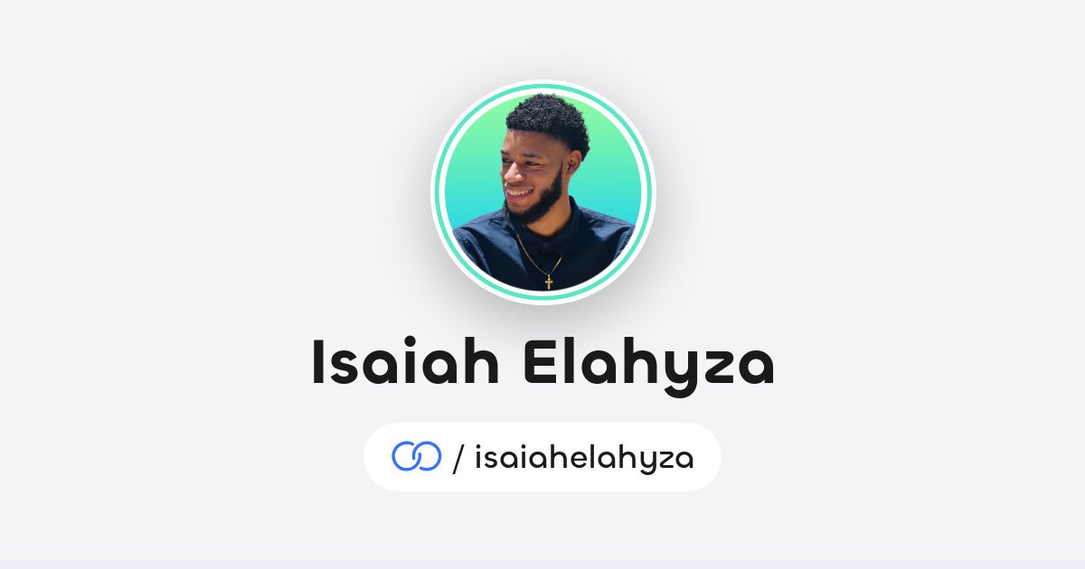 Isaiah Elahyza (/isaiahelahyza) · solo.to