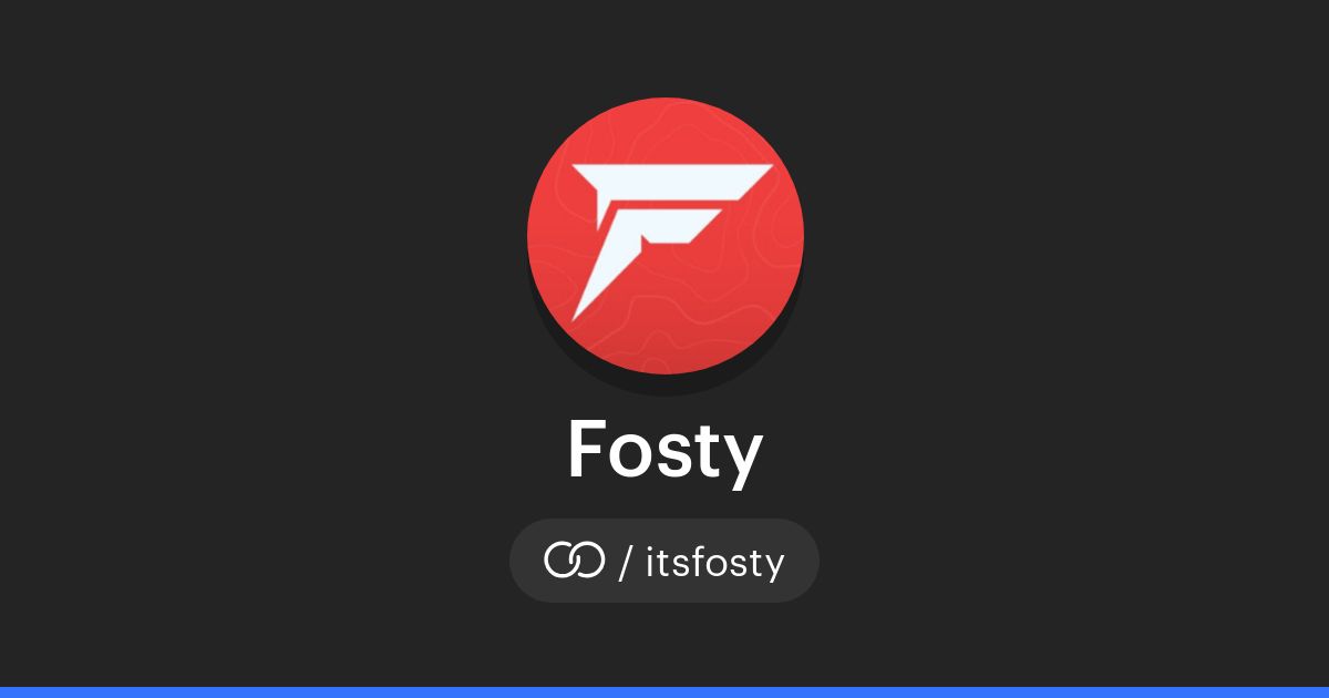 Fosty (/itsfosty) · solo.to