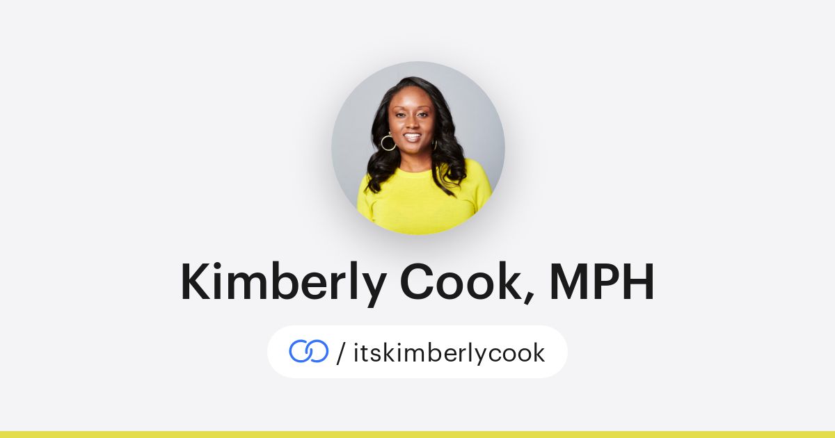 Kimberly Cook, MPH (/itskimberlycook) · solo.to
