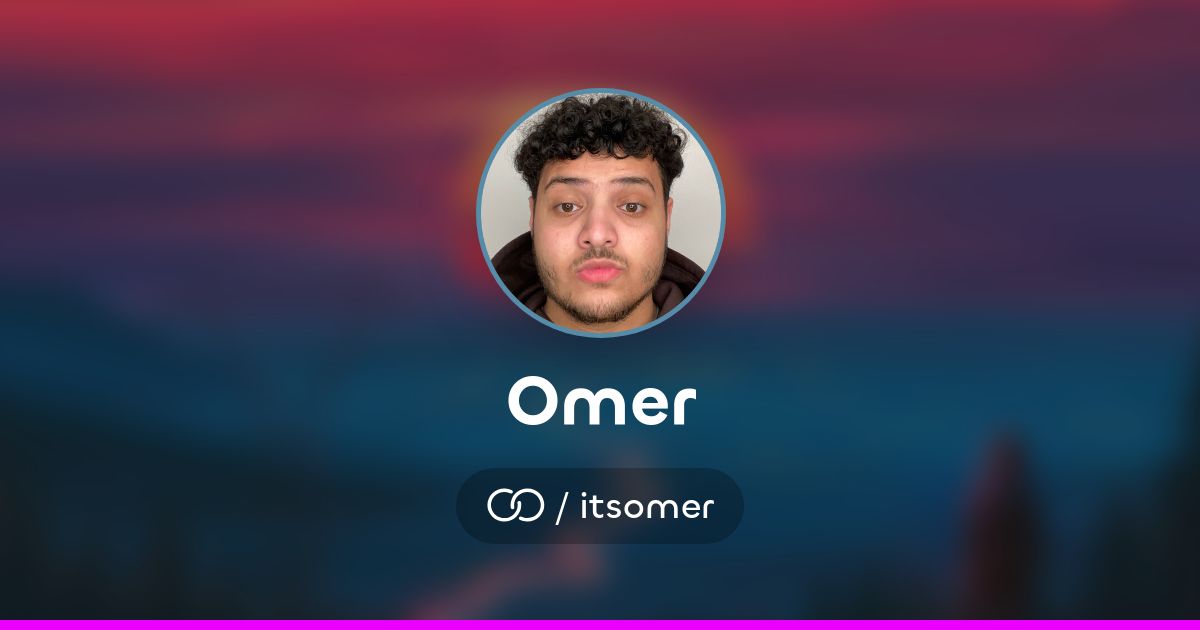 Omer (/itsomer) · solo.to