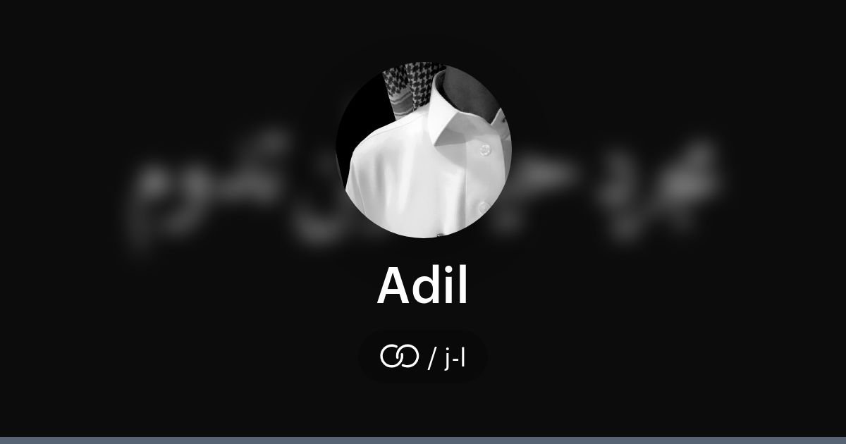 Adil (/j-l) · solo.to