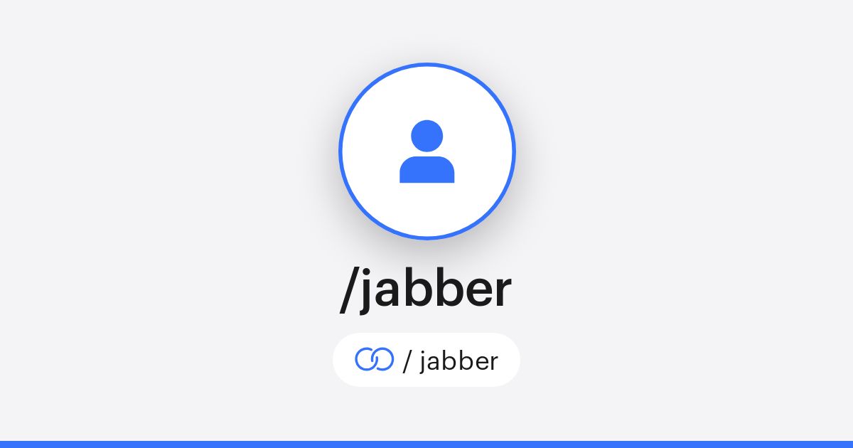 /jabber · solo.to