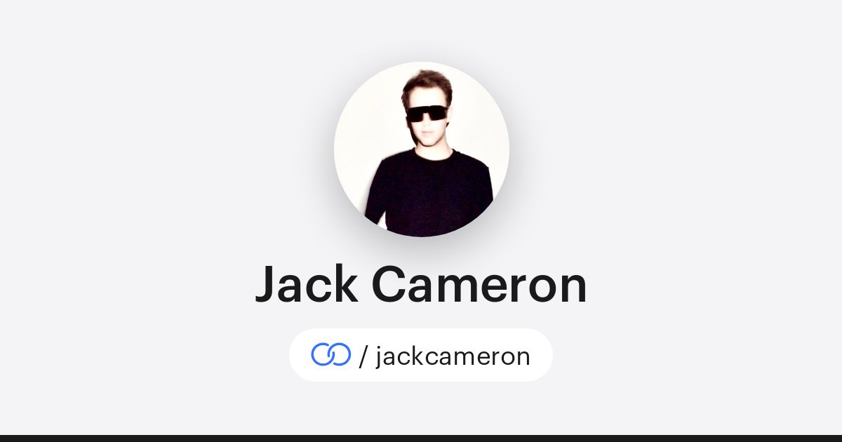 Jack Cameron (/jackcameron) · solo.to