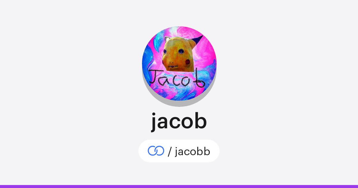 jacob (/jacobb) · solo.to