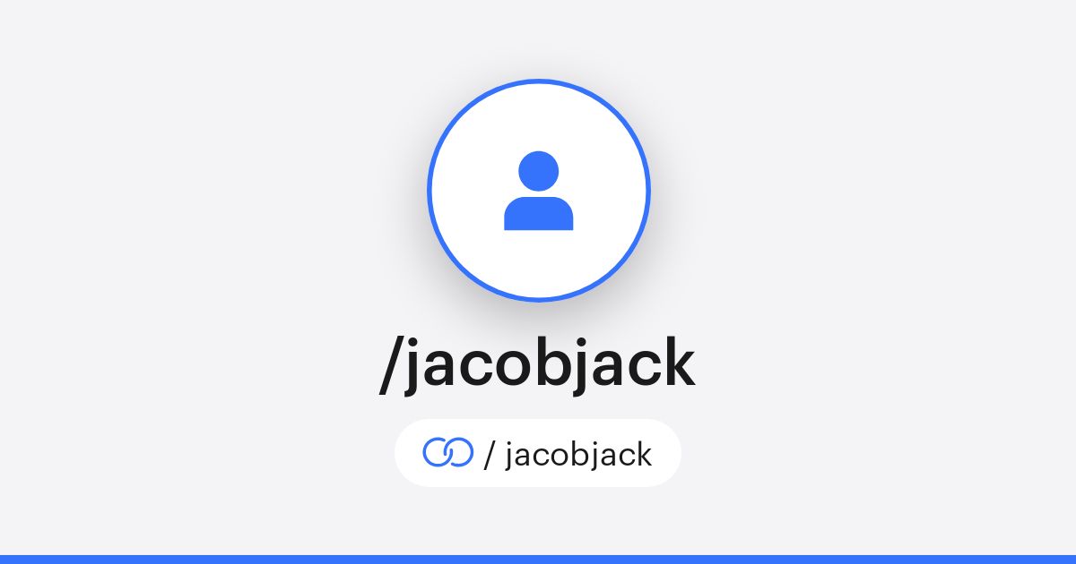 /jacobjack · solo.to