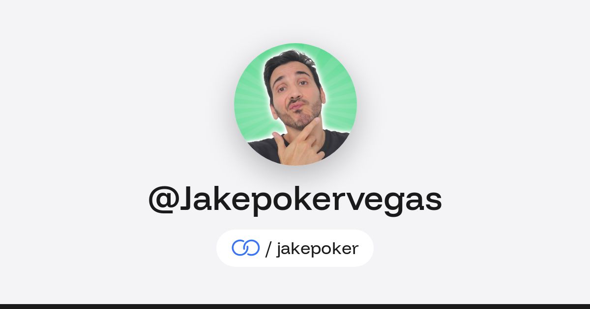 @Jakepokervegas (/jakepoker) · solo.to