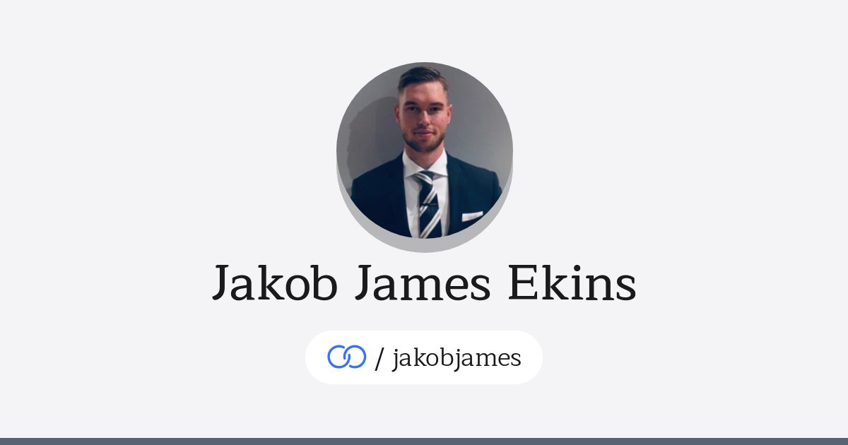 Jakob James Ekins (/jakobjames) · solo.to
