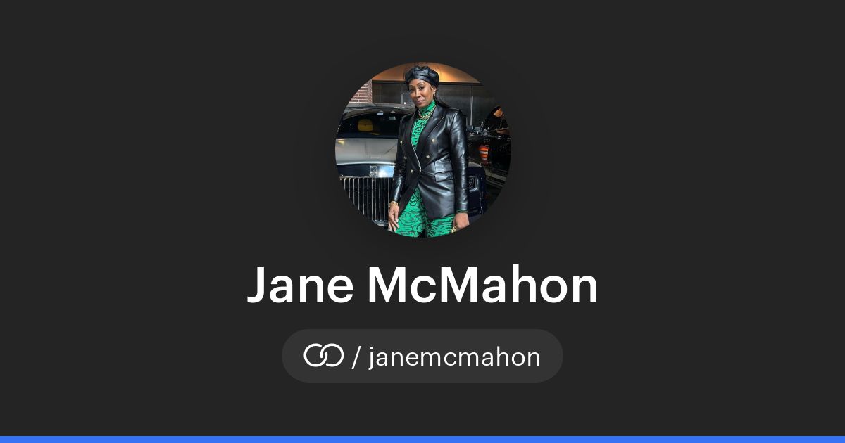 Jane McMahon (/janemcmahon) · solo.to