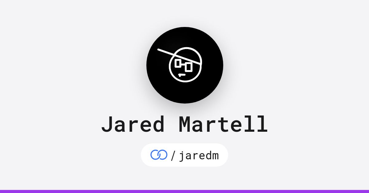 Jared Martell (/jaredm) · solo.to