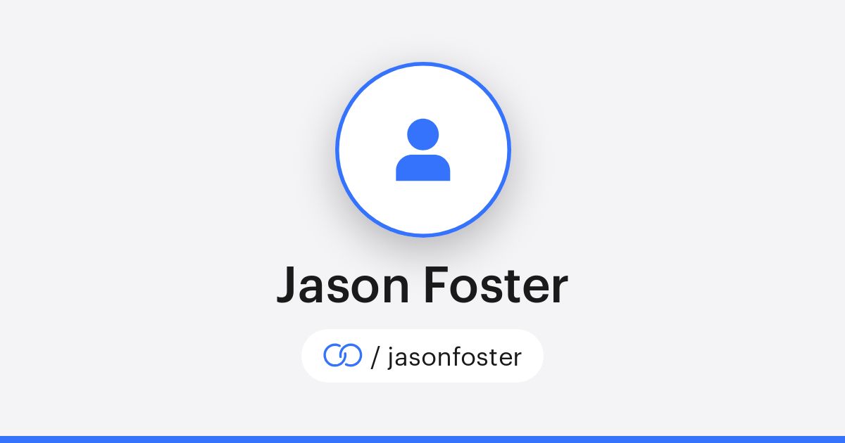 Jason Foster (/jasonfoster) · solo.to