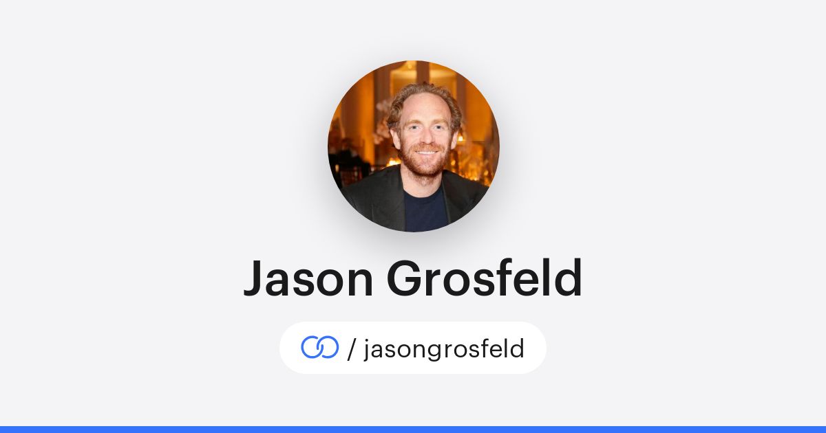 Jason Grosfeld (/jasongrosfeld) · solo.to