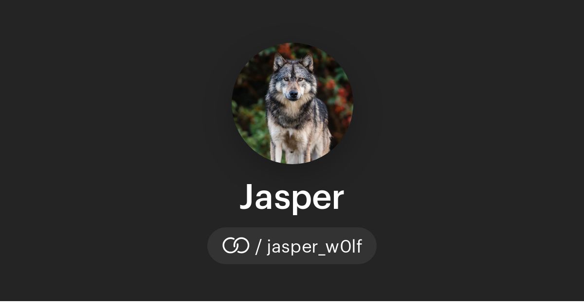 Jasper (/jasper_w0lf) · solo.to