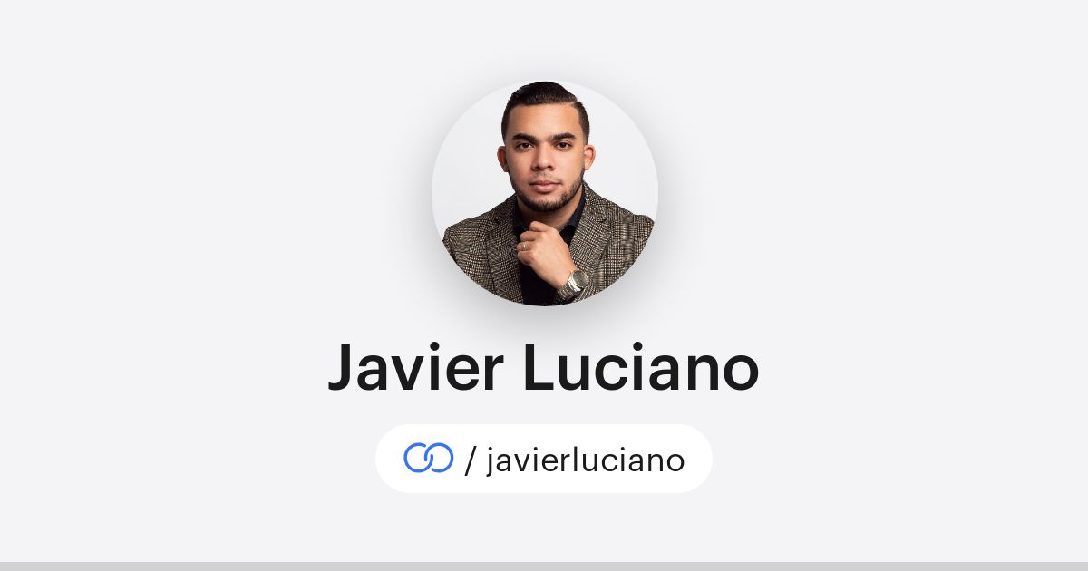 Javier Luciano (/javierluciano) · solo.to