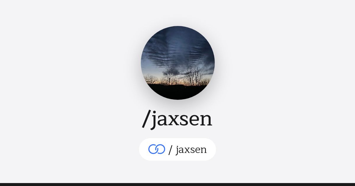 /jaxsen · solo.to