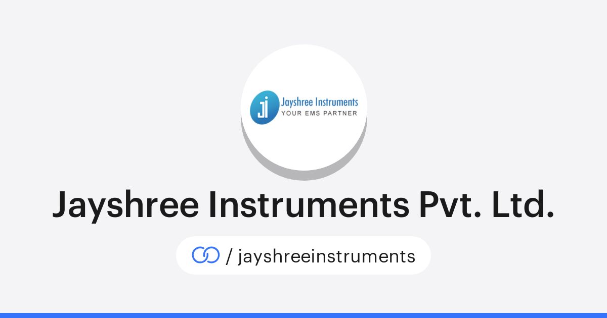Jayshree Instruments Pvt. Ltd. (/jayshreeinstruments) · solo.to