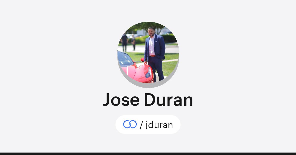 Jose Duran (/jduran) · solo.to