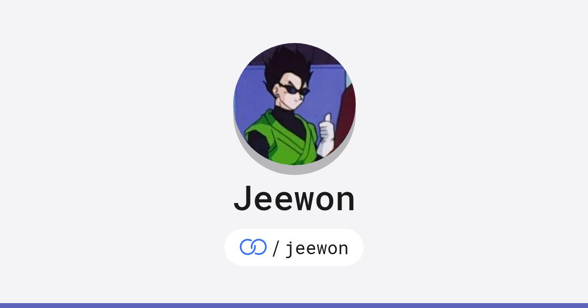 Jeewon · solo.to