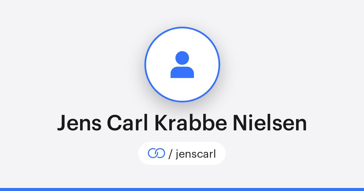 Jens Carl Krabbe Nielsen (/jenscarl) · solo.to