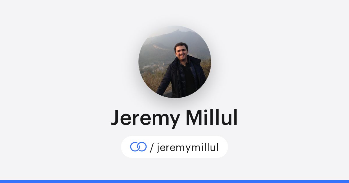 Jeremy Millul (/jeremymillul) · solo.to