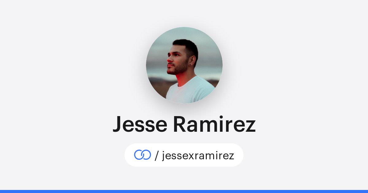 Jesse Ramirez (/jessexramirez) · solo.to