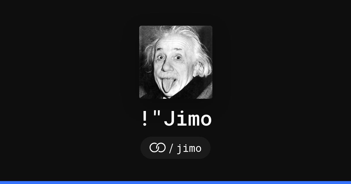!"Jimo (/jimo) · solo.to