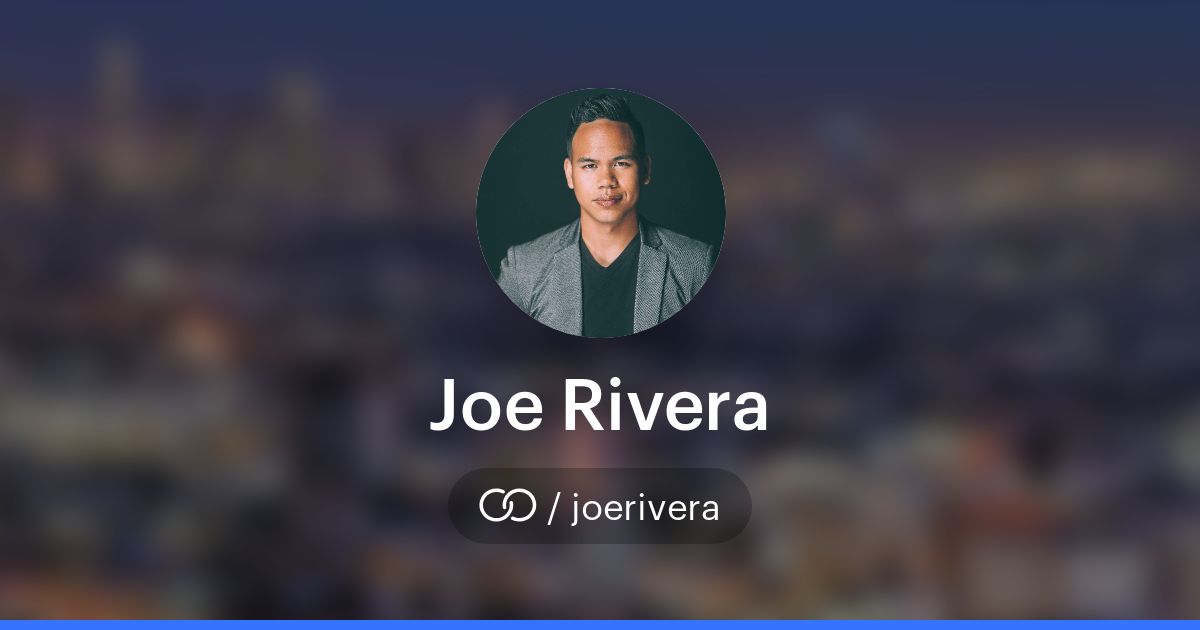 Joe Rivera (/joerivera) · solo.to