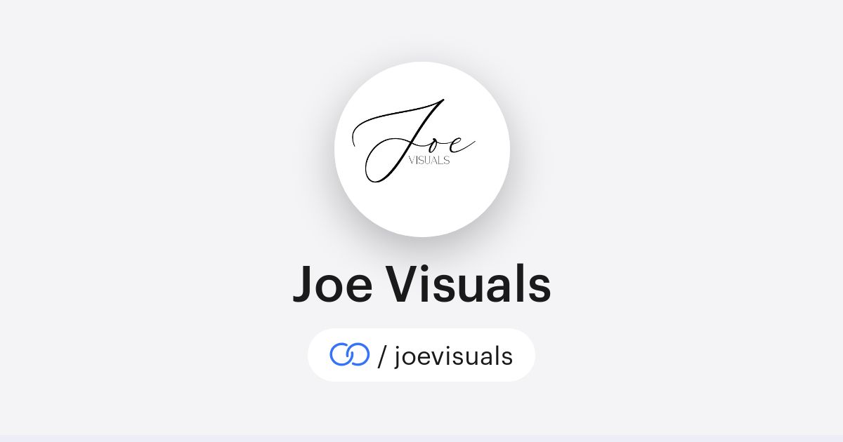Joe Visuals (/joevisuals) · solo.to