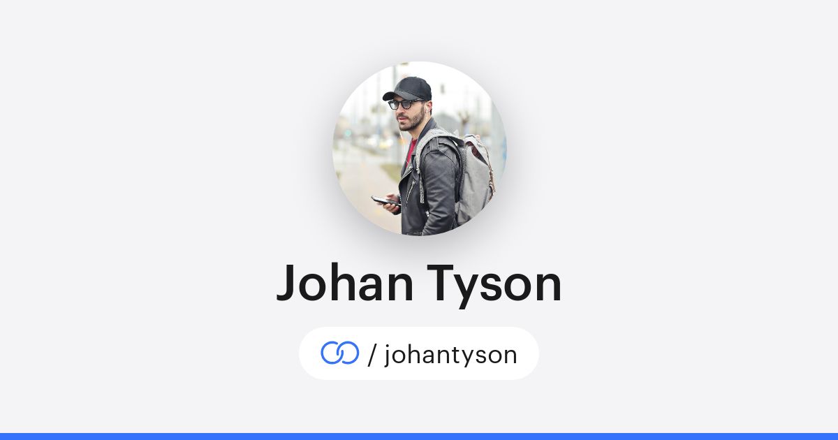 Johan Tyson (/johantyson) · solo.to