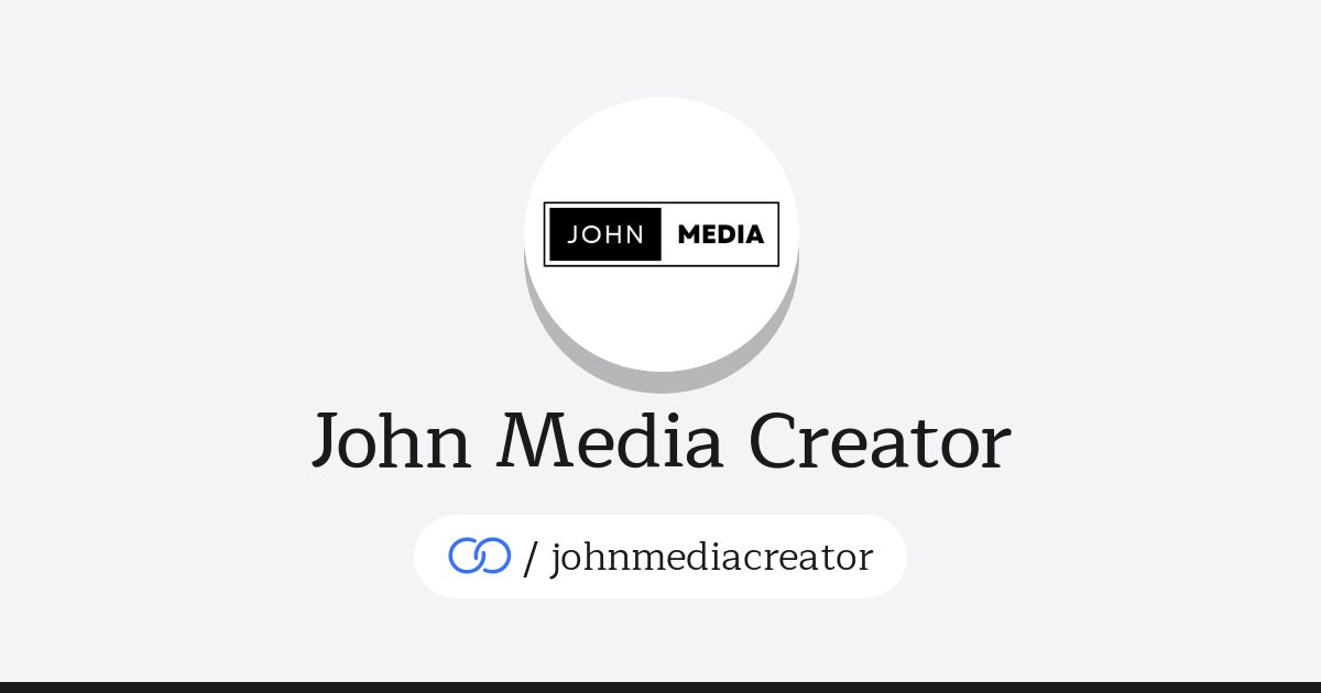 John Media Creator (/johnmediacreator) · solo.to